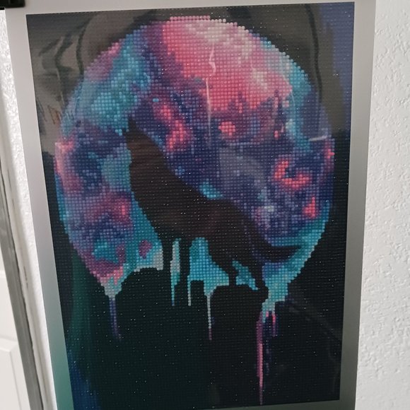 Diamond Decor | Wall Decor | Diamond Painting Coyote Moon | Poshmark